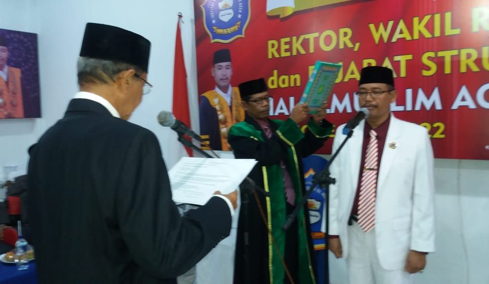 Saifullah SAG Dilantik Menjadi Rektor IAI Al Muslim | Aceh Monitor